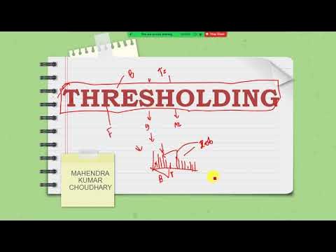 THRESHOLDING INTRODUCTION IN DIGITAL IMAGE PROCESSING - YouTube