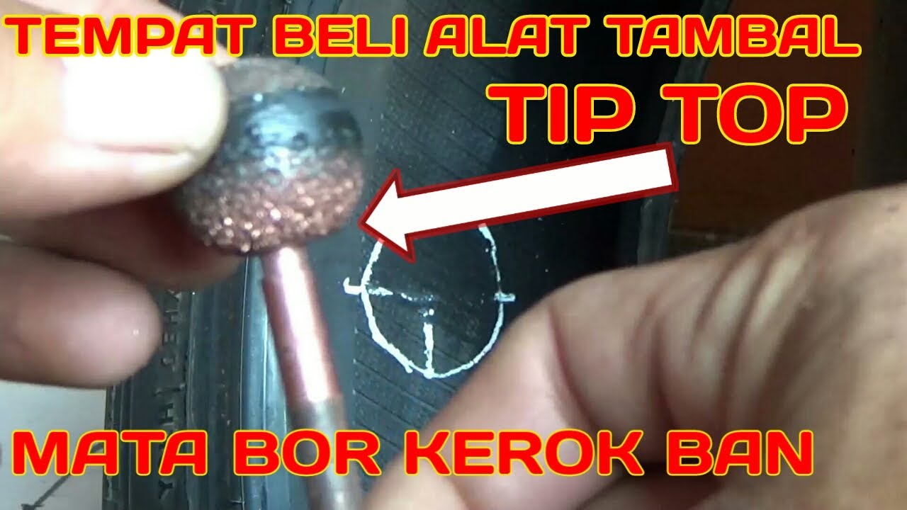 Alat tambal ban tip top | Mata Bor Kerok Ban - YouTube