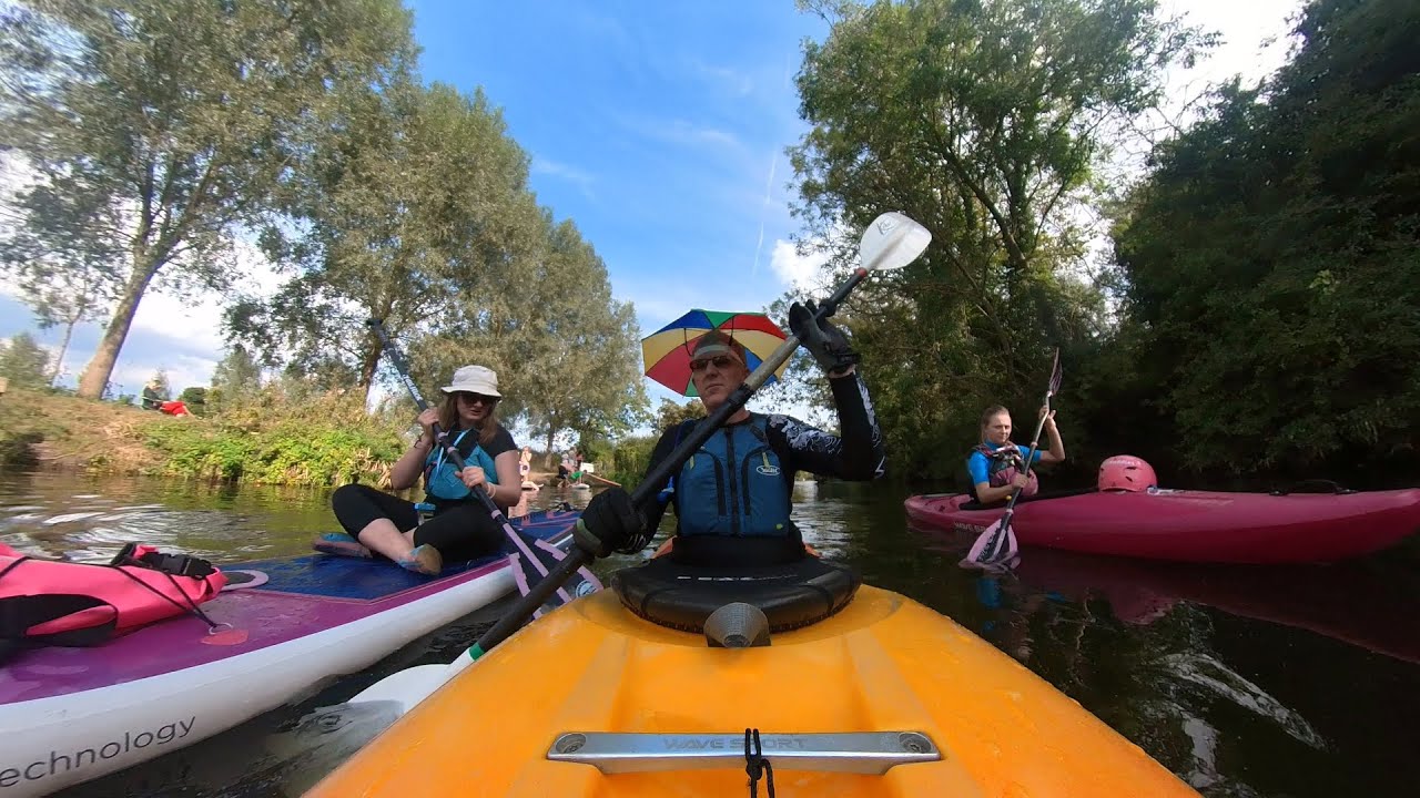Paper mill Lock by kayak and paddle board - YouTube