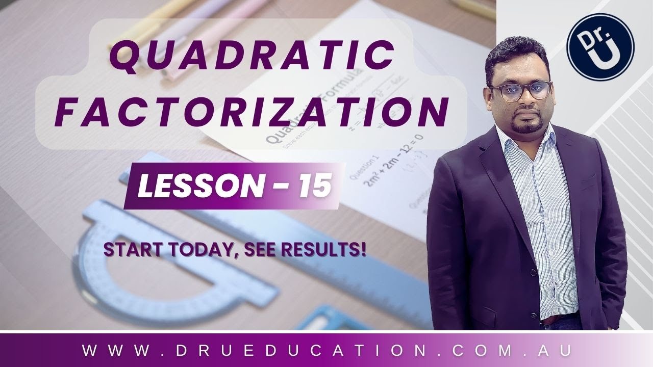Quadratic Factorization - Lesson 15 - YouTube