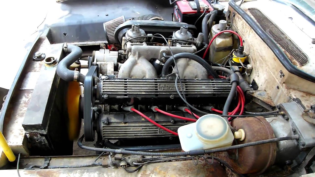 Jensen-Healey engine running - YouTube