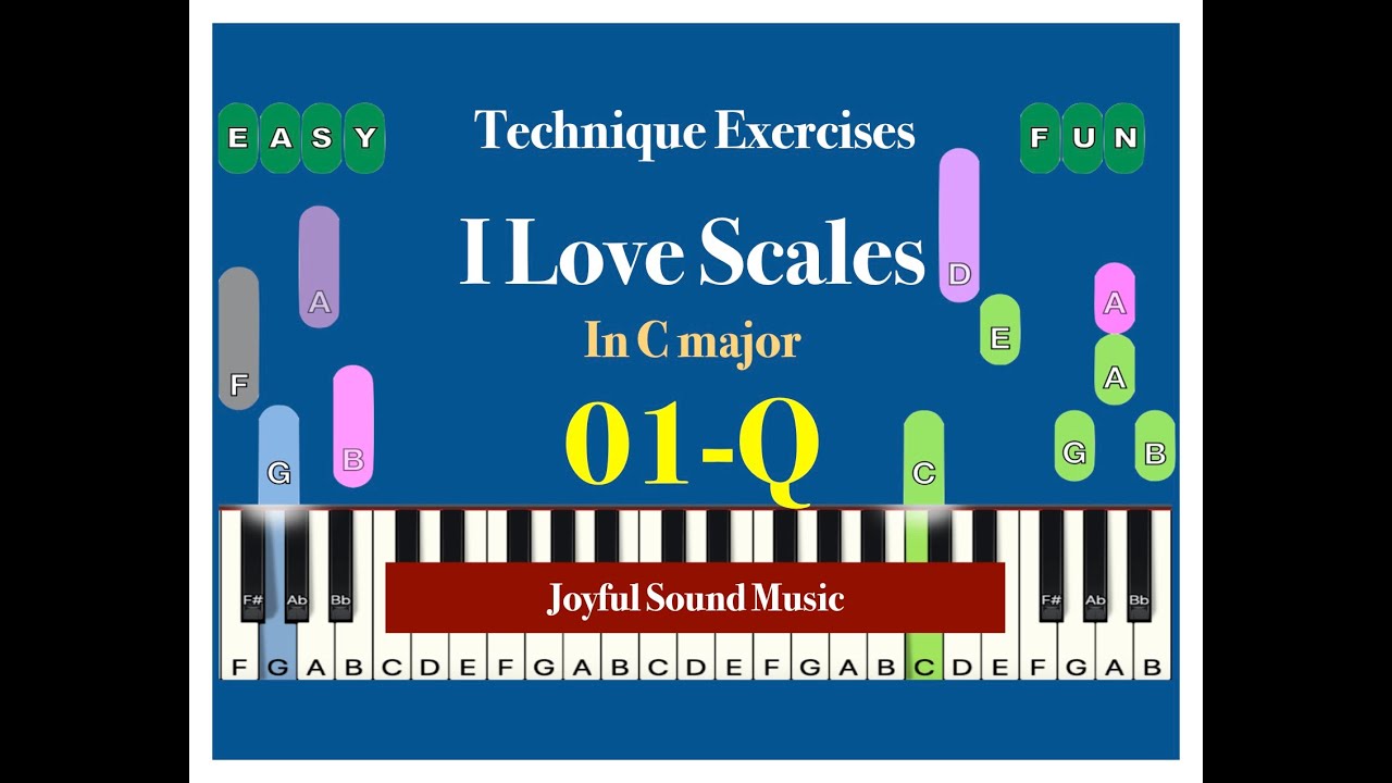 I Love Scales 01-Q, Technique scales exercises_Sheet music_virtual, in ...