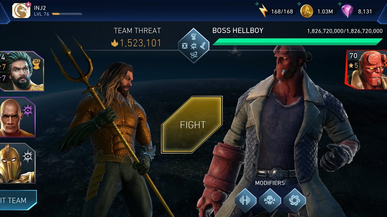 Sub Boss HELLBOY 🔥Solo Raid Event Battle ☠️ InJustice 2 Mobile Gameplay - YouTube