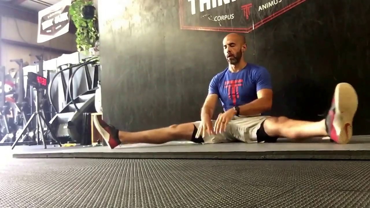 Straight leg lift offs from seated and straddle - YouTube