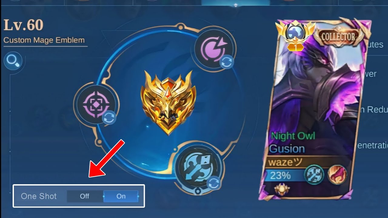 GUSION BEST EMBLEM SET IN HIGH RANK | GOOD FOR SOLO GAMING😱 - YouTube