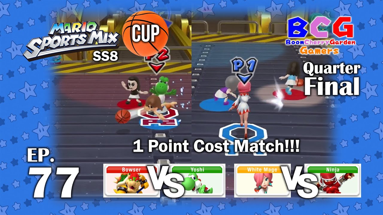 Mario Sports Mix Basketball SS8 (Cup) EP 77 Wario Factory - Bowser ...
