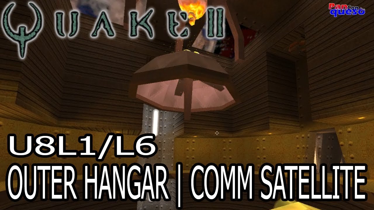 Quake II (100%): Unit 8 - Level 1: Outer Hangar | Level 6: Comm ...