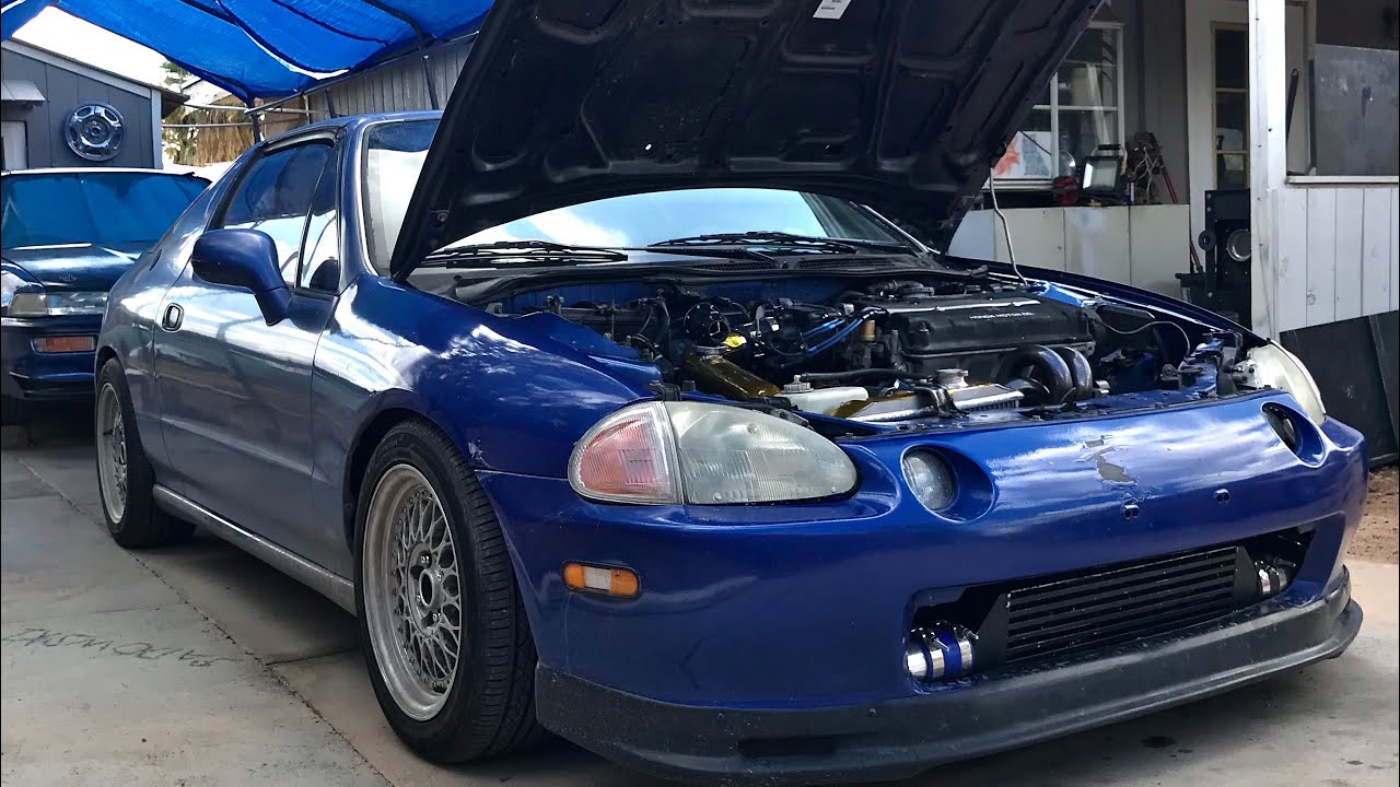 Garrett T25 Turbo B20vtec Dyno Day - YouTube