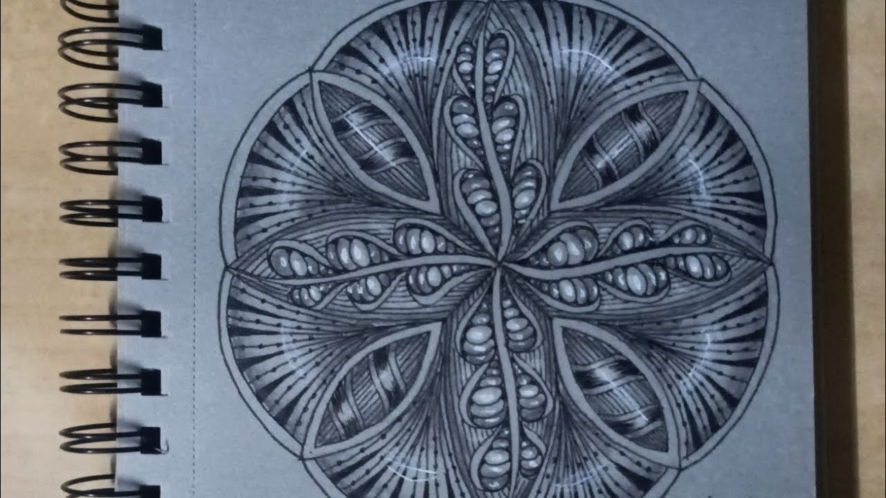 Mandala/Zendala with easy steps to follow any one can draw . - YouTube
