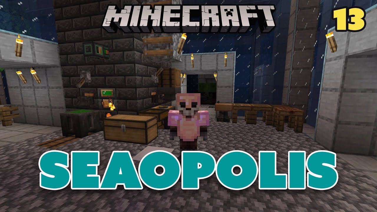 Minecraft - Seaopolis - 13 - Questing - YouTube
