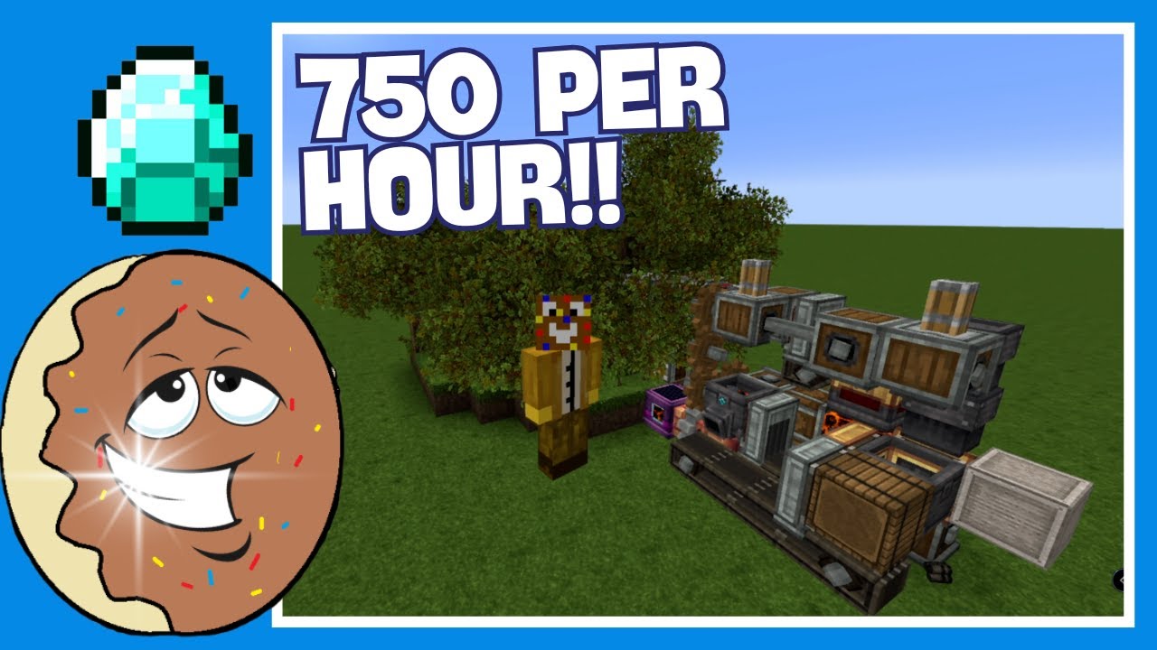 Minecraft automatic diamond farm - YouTube