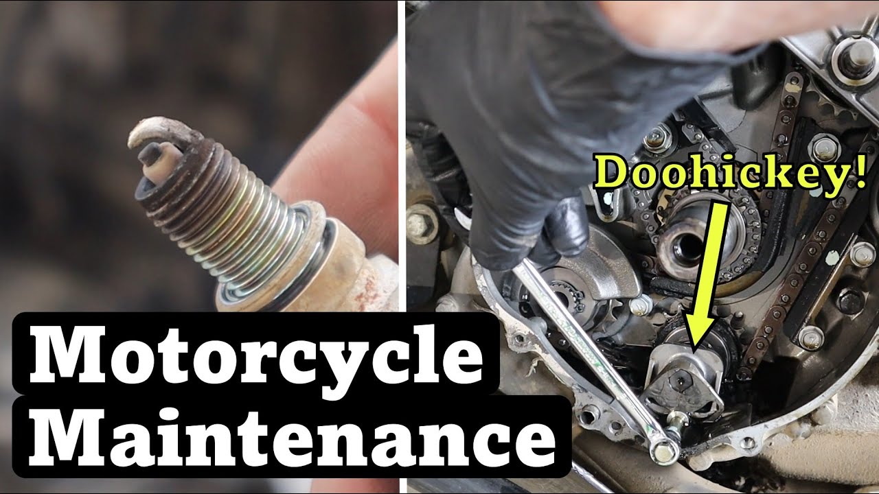 Motorcycle Maintenance & KLR 650 Doohickey Inspection - YouTube