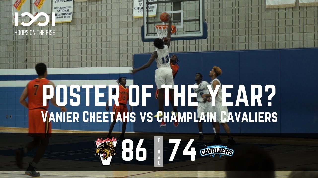 POSTER OF THE YEAR BY COREY NZIGAMASABO?!?! Vanier Cheetahs vs ...