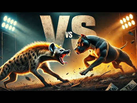 Pitbull vs Hyena: Domesticated Strength vs Wild Instincts - YouTube