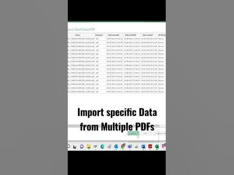 Import Specific data from Multiple PDF files using power query #shorts #excel #informative - YouTube