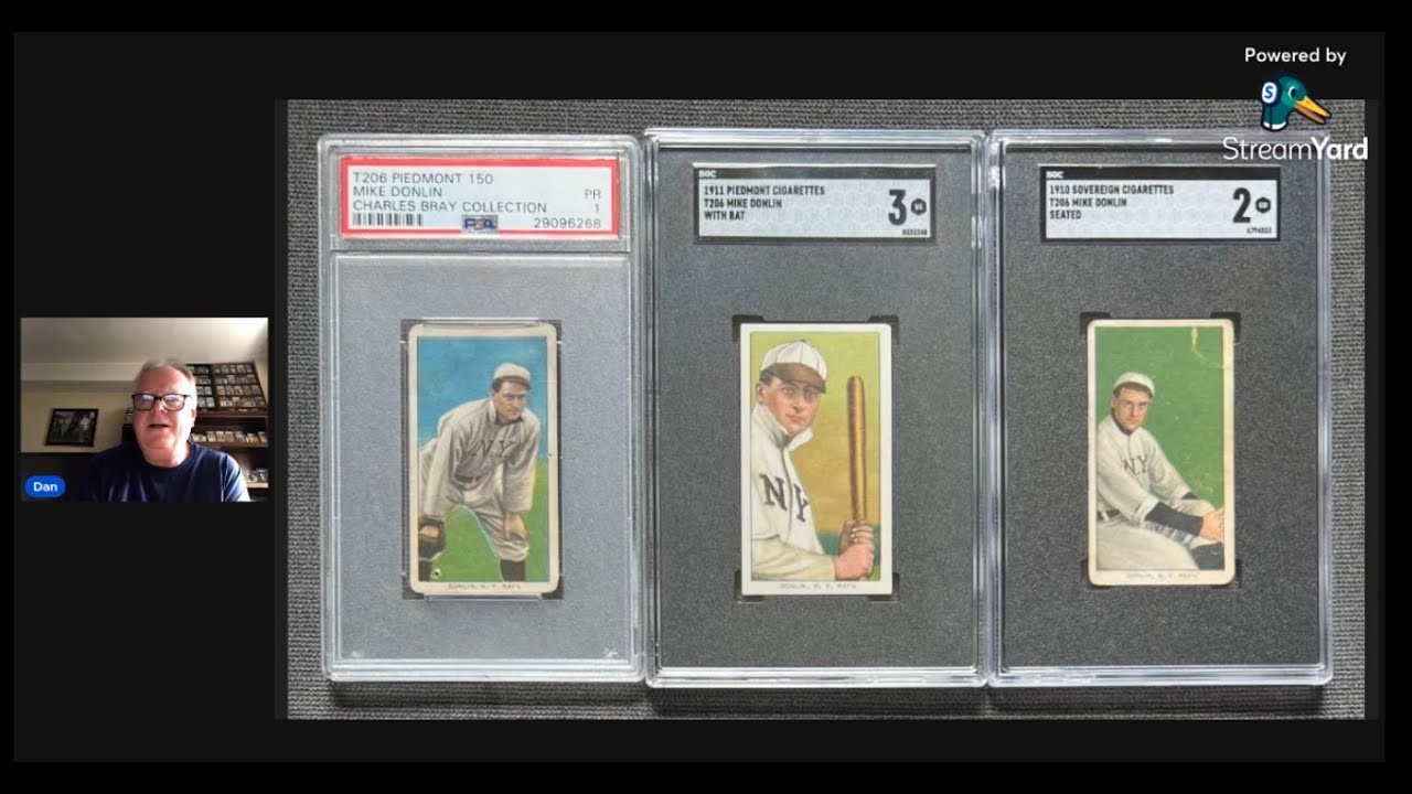The Amazing Mike Donlin and his Three T206 Cards - YouTube