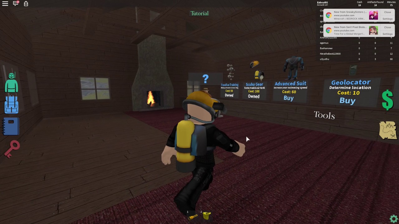 Roblox Diving For Treasure! Roblox Scuba Diving - YouTube