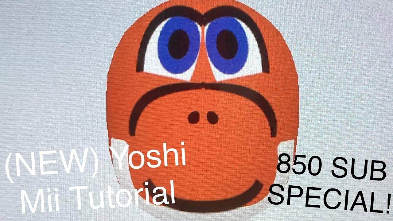 (NEW) Yoshi Mii Tutorial (850 SUB SPECIAL!) - YouTube