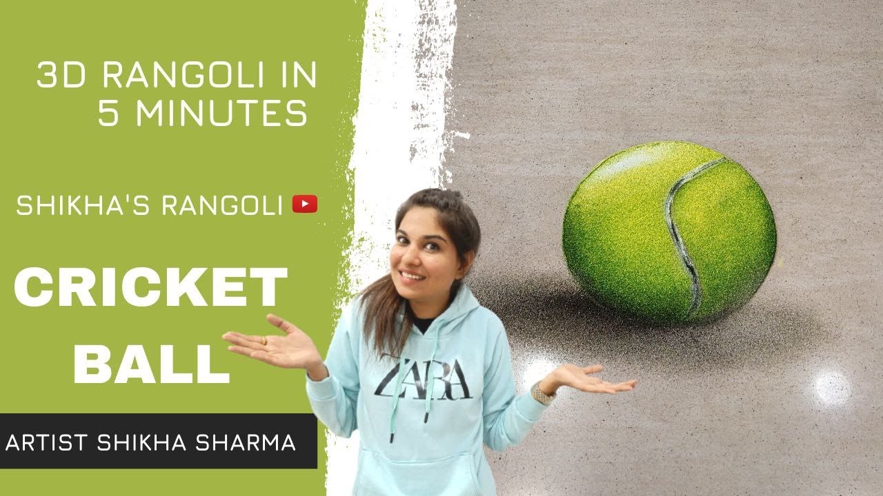 HOW TO MAKE BALL (3D RANGOLI) 😲 | SHIKHA'S RANGOLI - YouTube