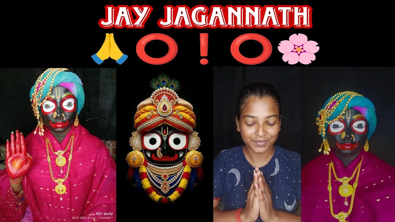 Jay Jagannath🙏⭕ ⭕।। How to: face art of lord jagannatha।।My first"vlog🙏 ...