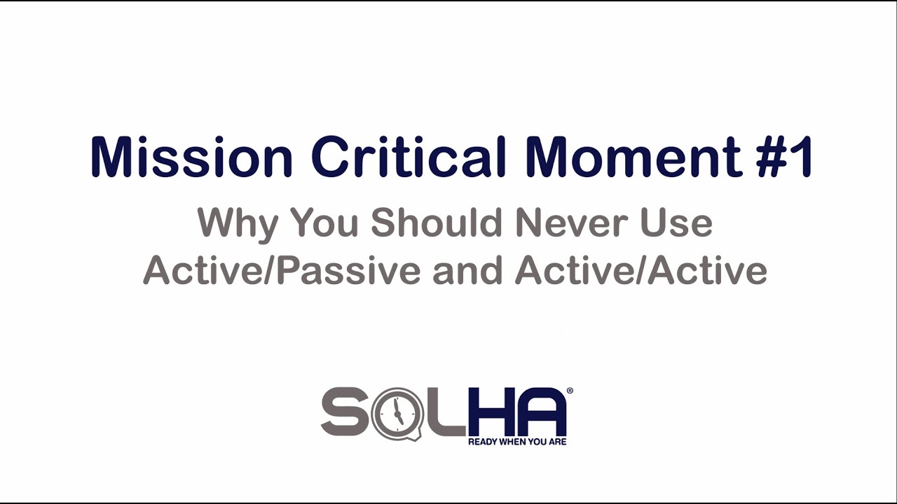 Mission Critical Moment SQLHA mission-critical-moment-sqlha