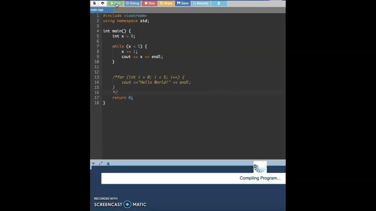 For and While Loop Tutorial - YouTube