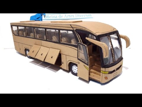 how to make a cardboard bus