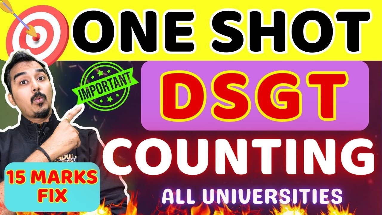 COUNTING | DSGT ONE SHOT | MUMBAI UNIVERSITY | DISCRETE STRUCTURE GRAPH ...