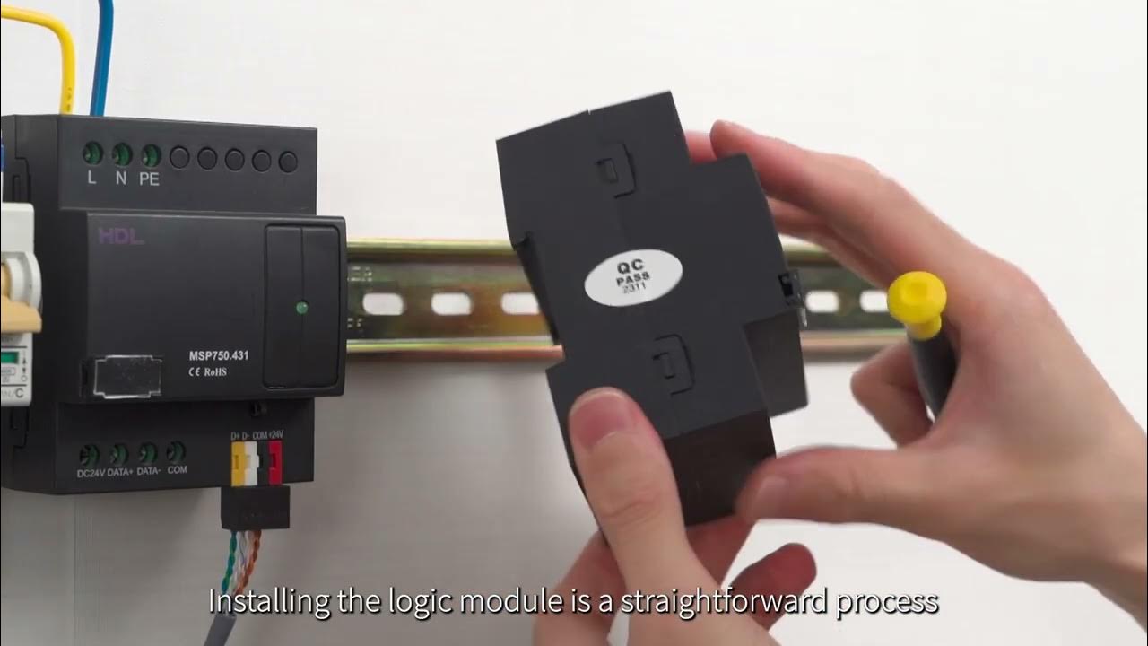 HDL Buspro Wiring of Logic Module - YouTube