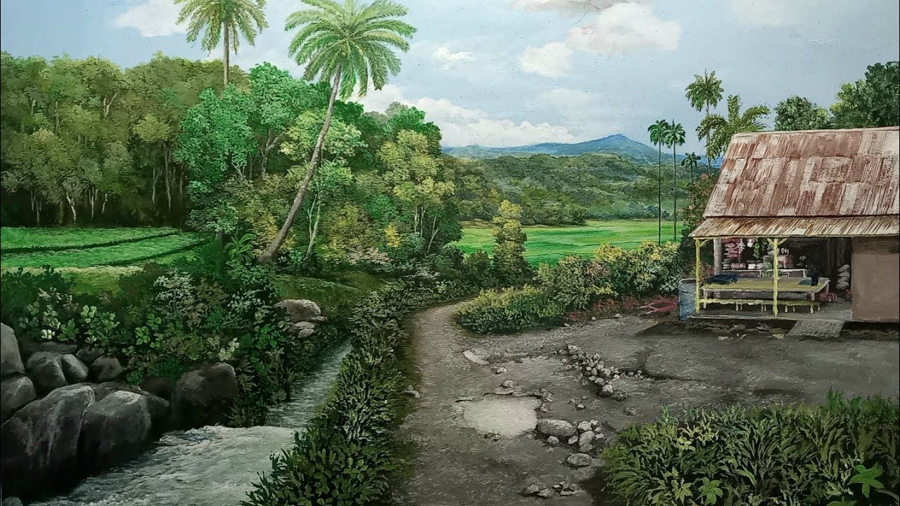 Terjadi perobahan bentuk sebelumnya saat melukis ini, || lukisan ...