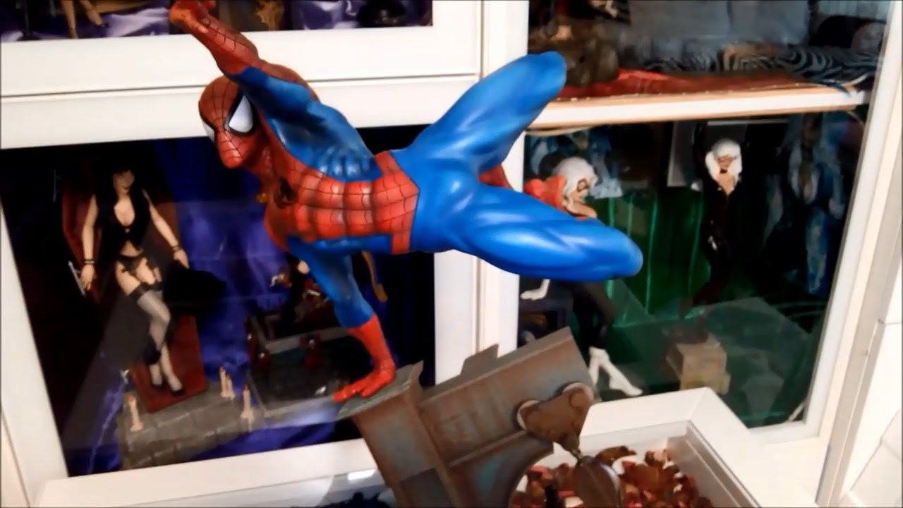 sideshow amazing spiderman statue premium format unboxing review en ...