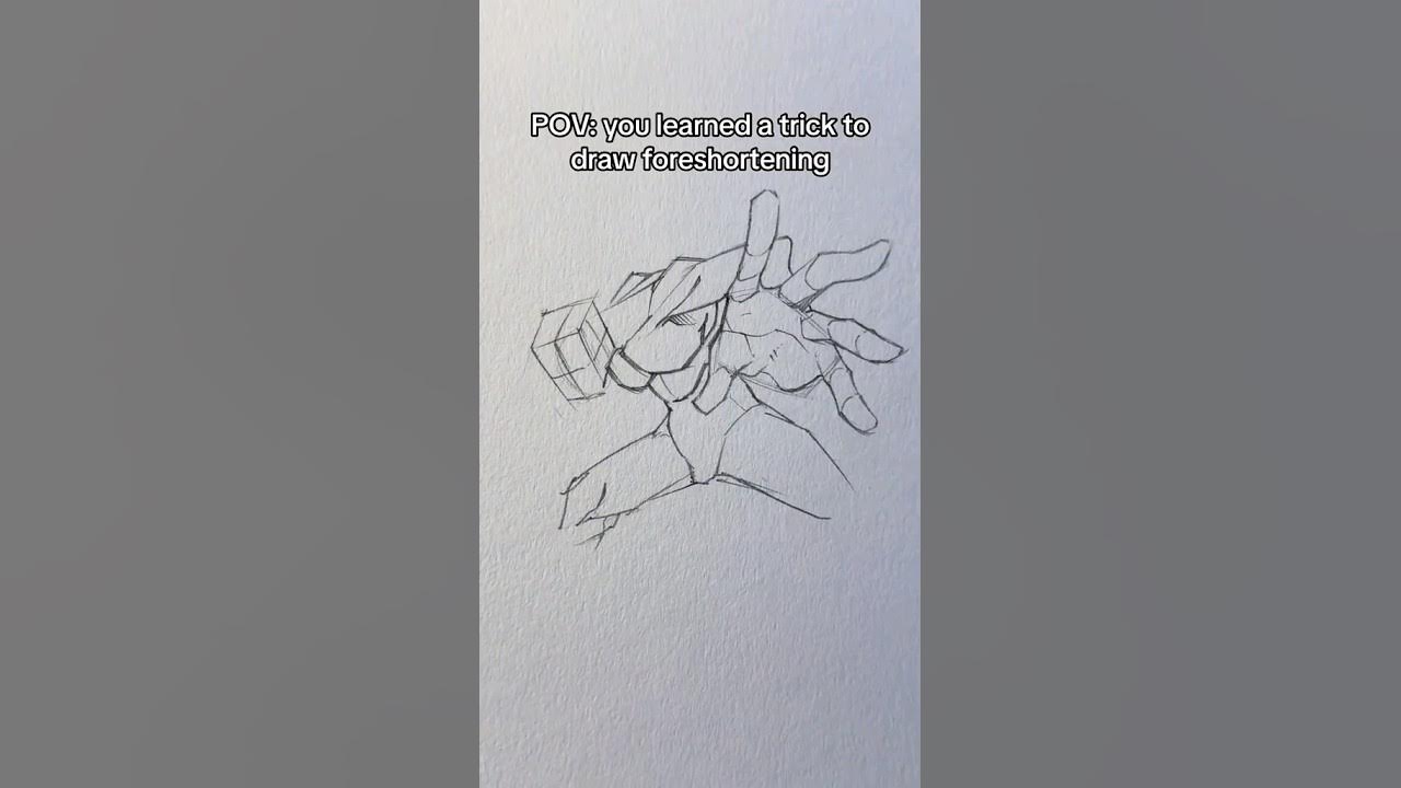You learned a trick to draw foreshortening || Jmarron - YouTube