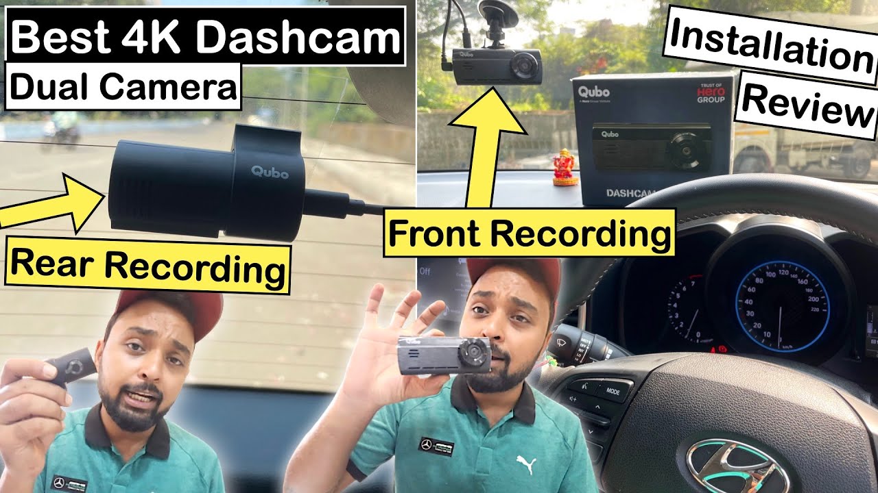 BEST 4K DUAL DASHCAM FOR CAR SAFETY - Front & Rear Recording | Qubo ...
