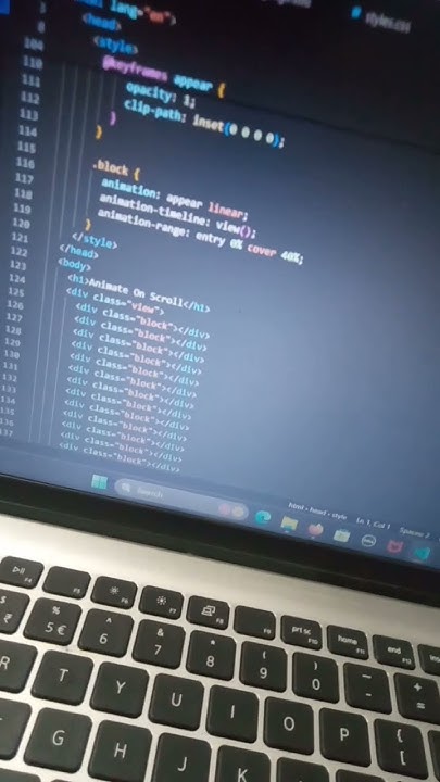 Animation Scroll Using Html Css Javascript Music Song Video Html Cssanimation Htmlcssjs