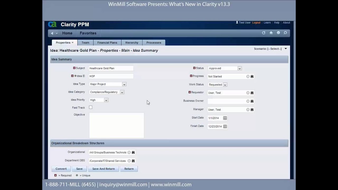 WinMill Software Presents: What's New in CA Clarity v13.3 - YouTube