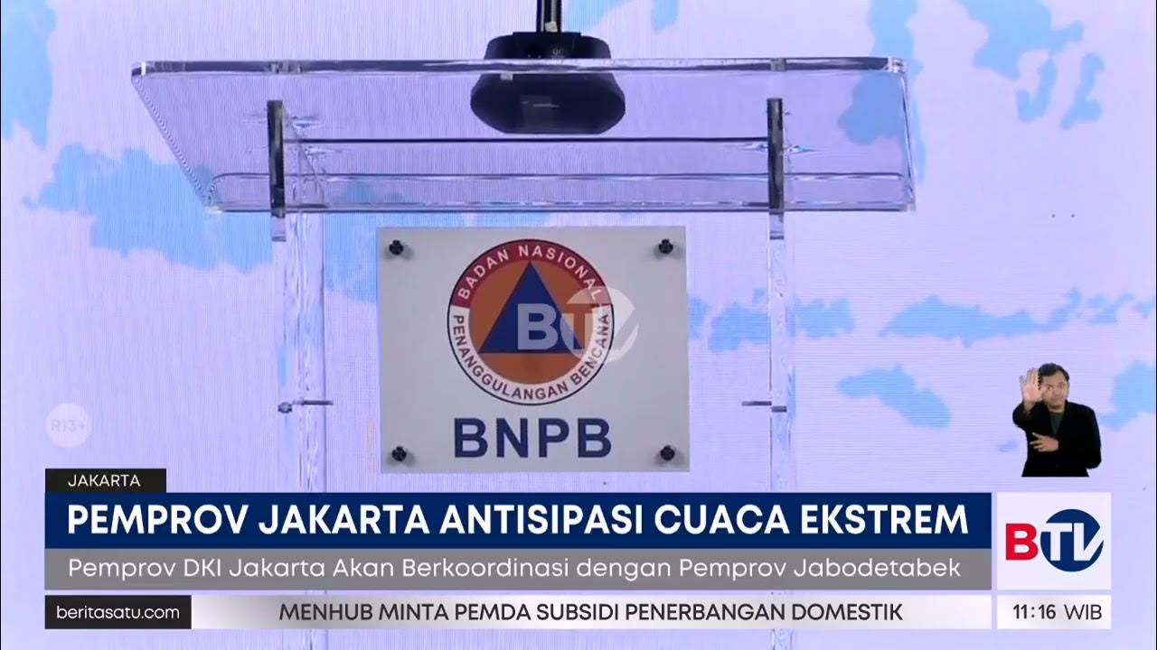 Pemprov Dki Siapkan Teknologi Rekayasa Cuaca Antisipasi Badai Ekstrem