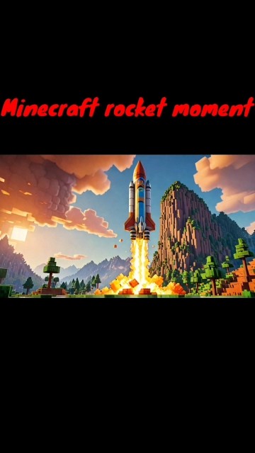 BUILD Your Own WORKING Minecraft Rocket! shorts , minecraft , - YouTube