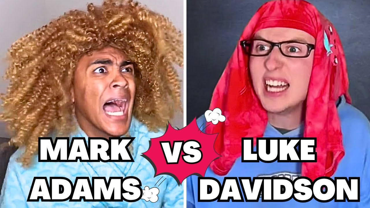 MARK ADAMS vs LUKE DAVIDSON TIKTOK SKITS | TOP TIKTOK COMEDY BATTLE ...