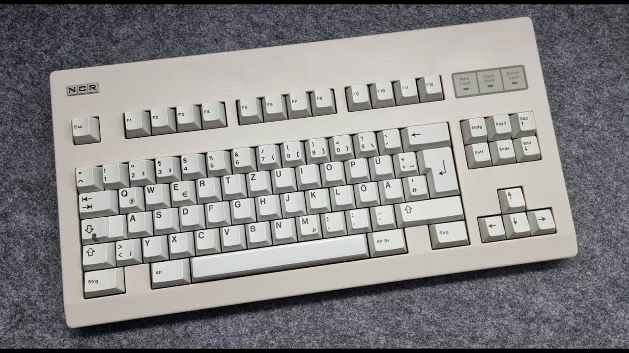 Beige Top NCR80 Keyboard Build Timelapse - YouTube
