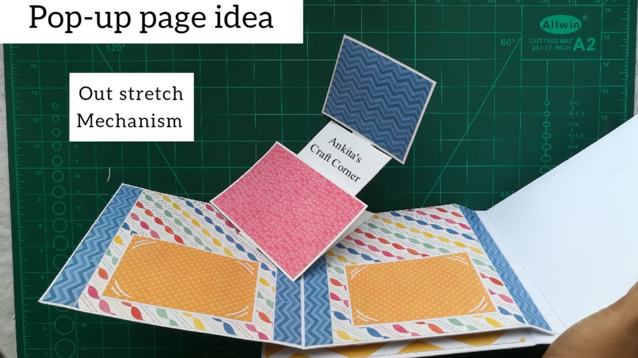 Pop-up page idea - out stretch mechanism - YouTube