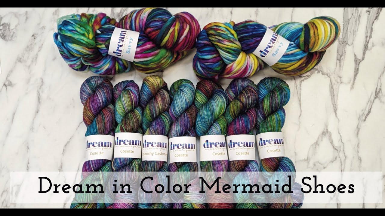 Explore 'Mermaid Shoes' in All Weights! 🌊 Unique Yarns Await ️ Discover ...