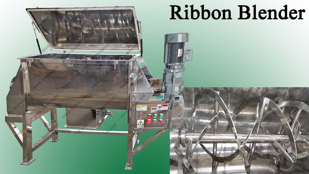 Horizontal Ribbon Blender Machine┃spiral feed mixer┃industry powder ...