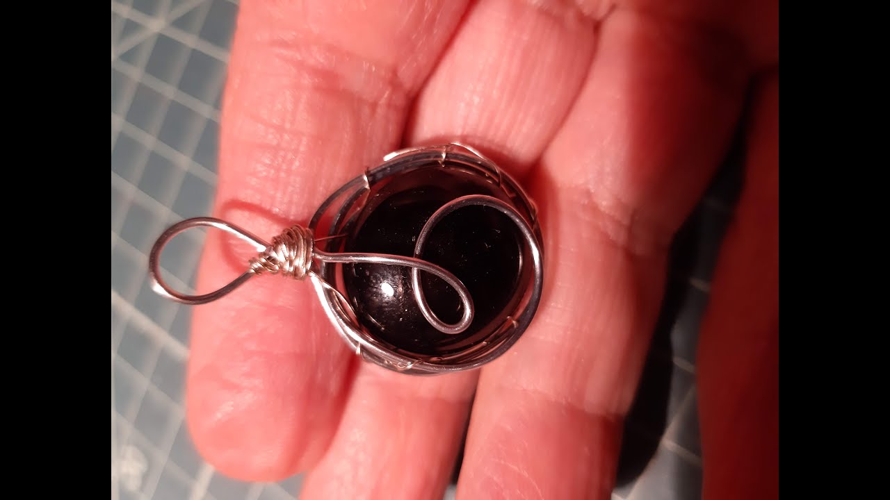 How To Wrap With Wire A Stone Without Hole Youtube