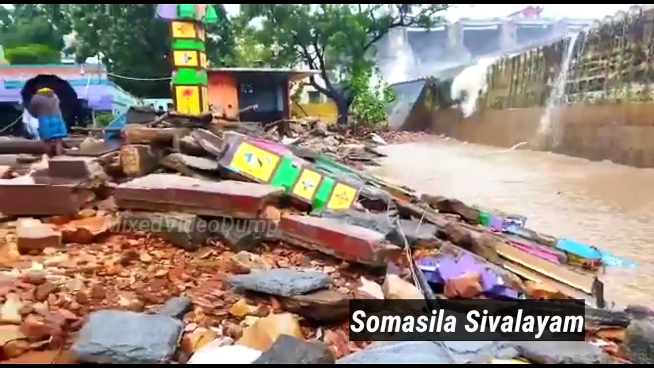Massively Affected Somasila Sivalayam in Nellore Flood | MixedVideoDump ...