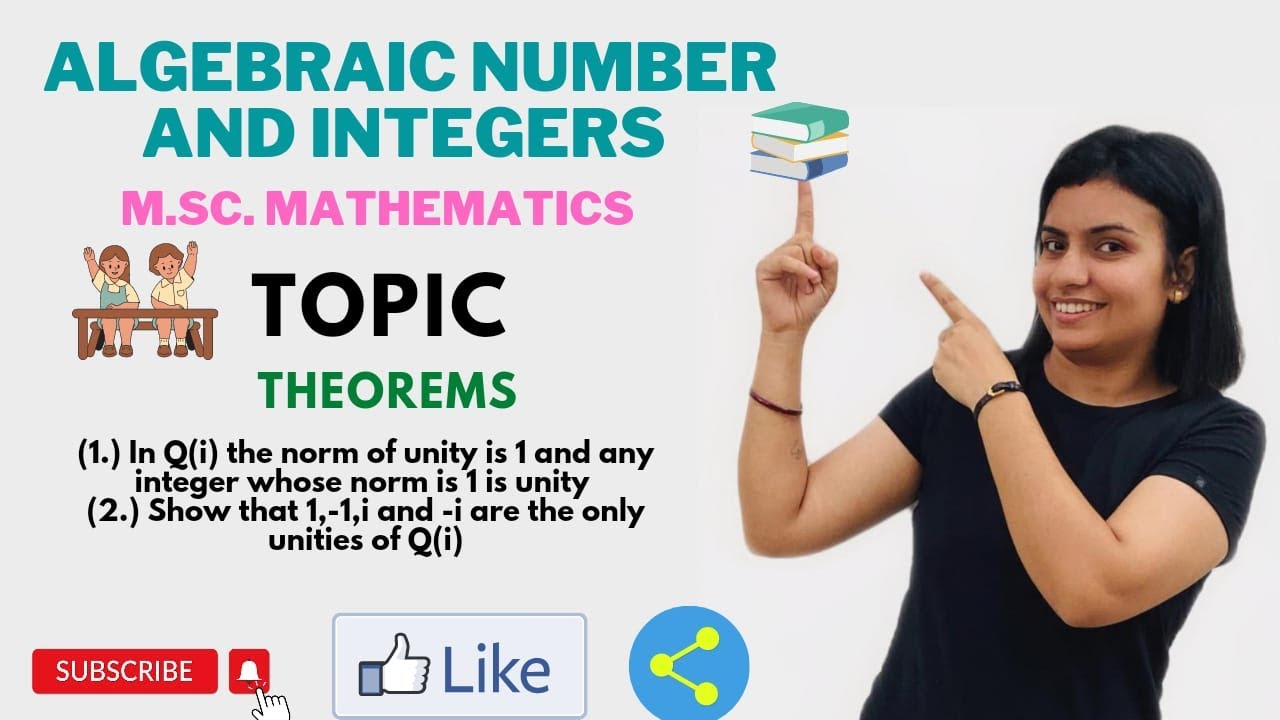 L-4||theorem||Gaussian integers||Algebraic number and integers - YouTube