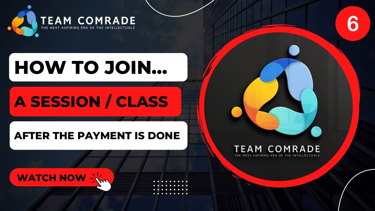 HOW TO JOIN A SESSION / CLASS AFTER THE PAYMENT IS DONE - YouTube