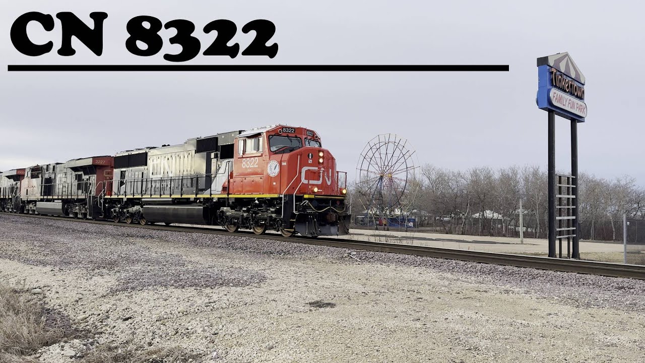 Shiny New CN 8322 in Winnipeg MB 2025/04/13 - YouTube