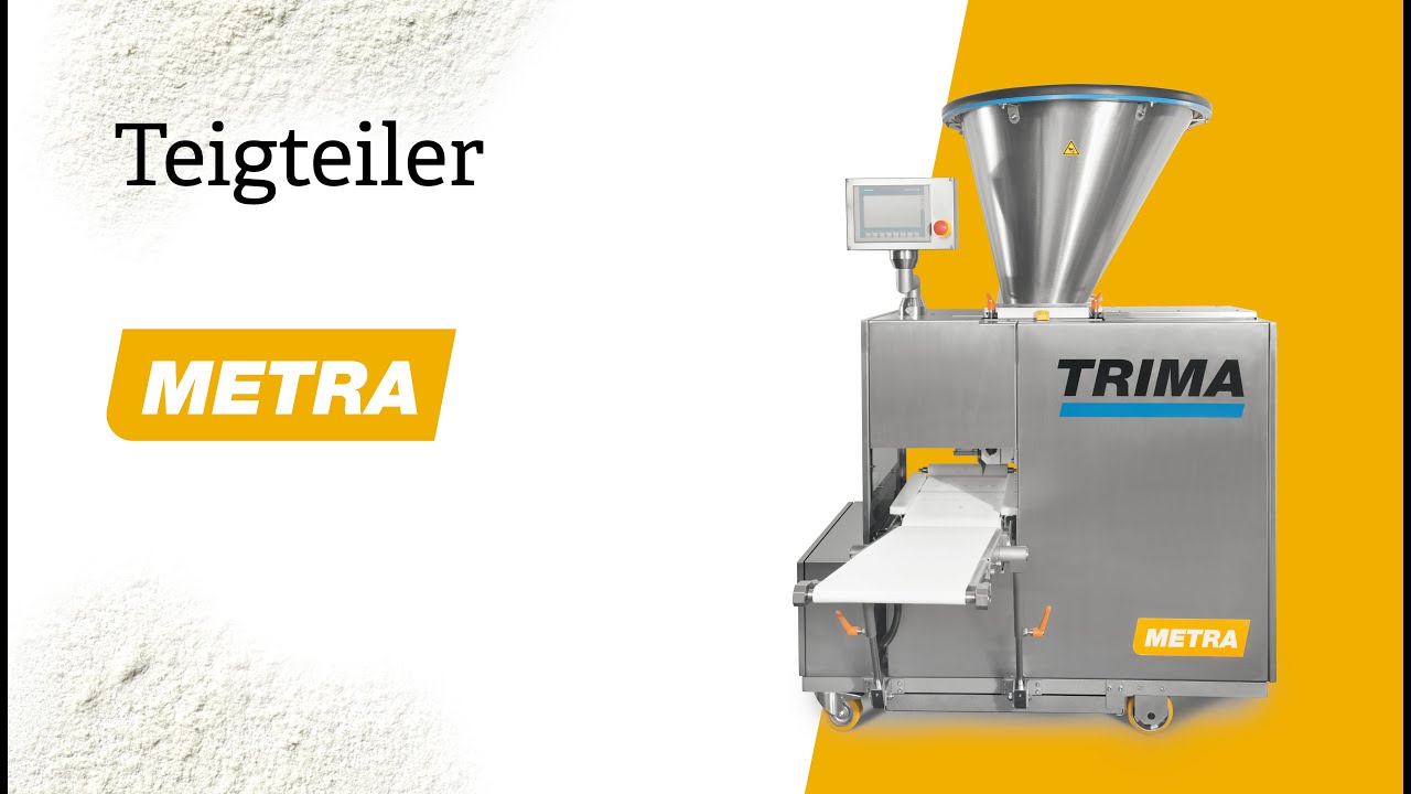Teigteilmaschine Metra - TRIMA Bäckereimaschinen - YouTube