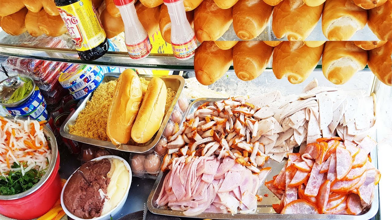Banh Mi Vietnamese Sandwich - Amazing Street Food Tour Saigon - YouTube