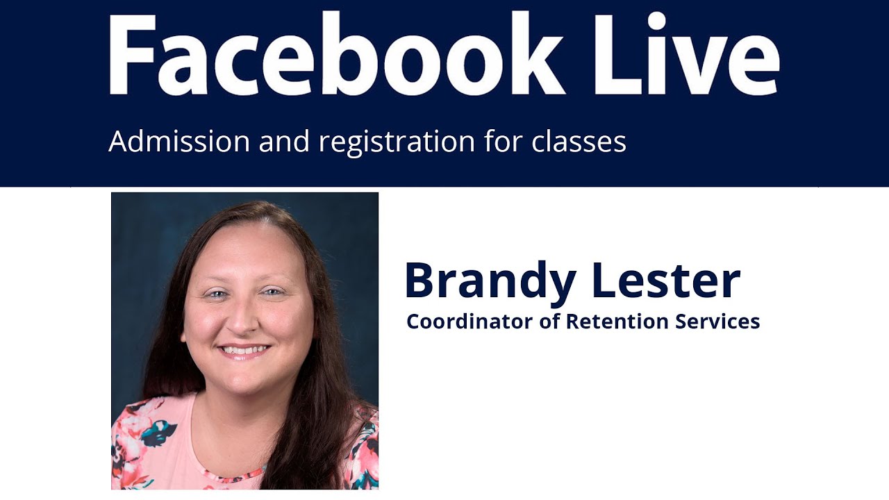 Brandy Lester talks admission and registration for classes! - YouTube